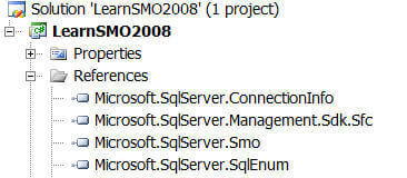 Getting started with SQL Server Management Objects (SMO)